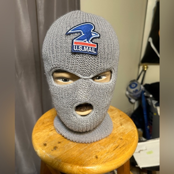 Accessories | Vintage Usps Mailman Cool Grey Ski Mask 0s | Poshmark